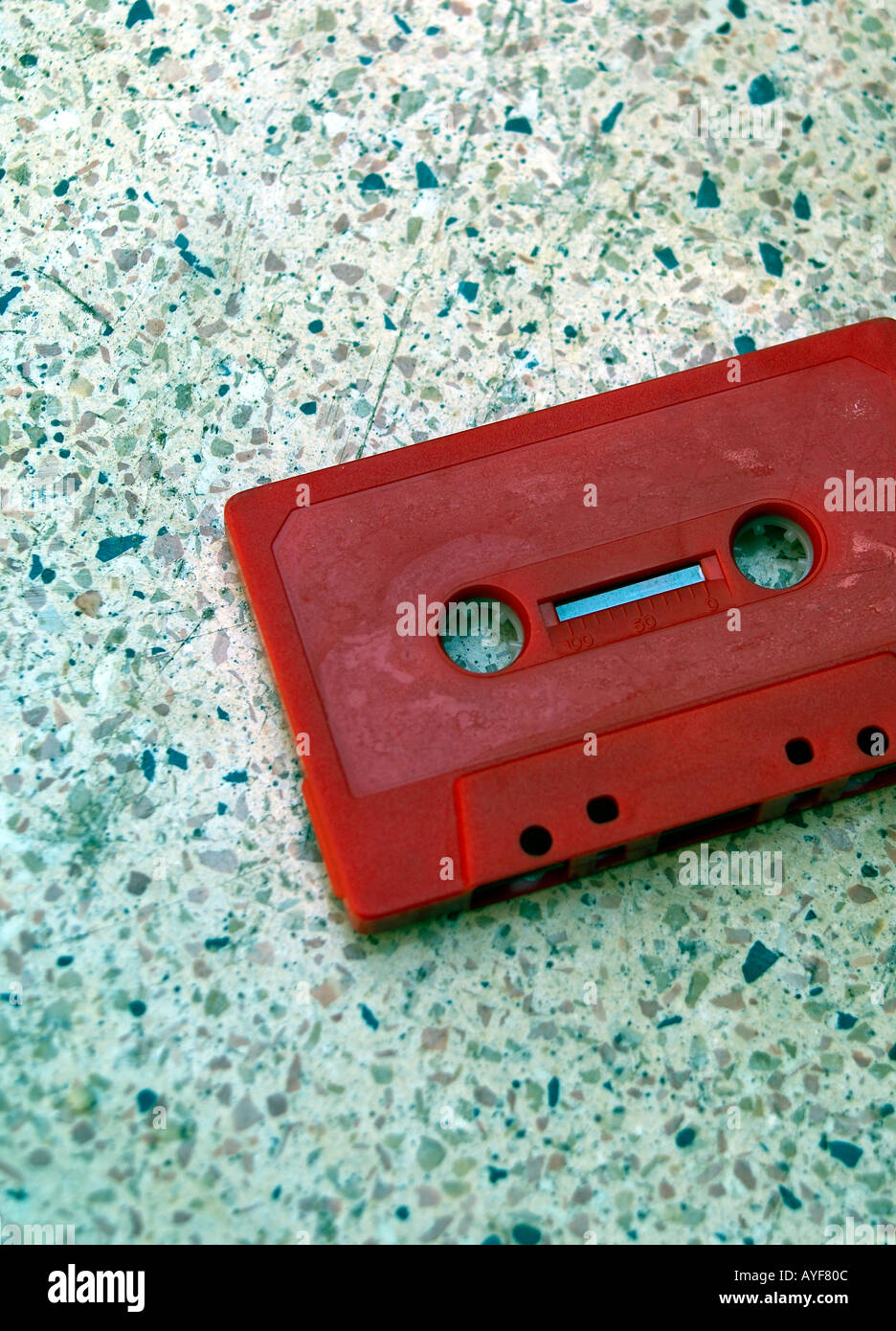1 red music cassette Stock Photo - Alamy