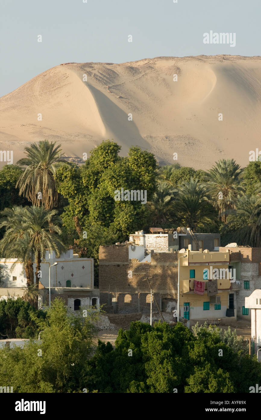 Nubian village Koti Elephantine Island Aswan or Assuan Nile Valley ...