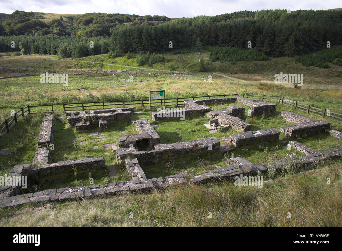 Lower Ormerods ruin Haslingdon grain Lancashire UK Stock Photo - Alamy
