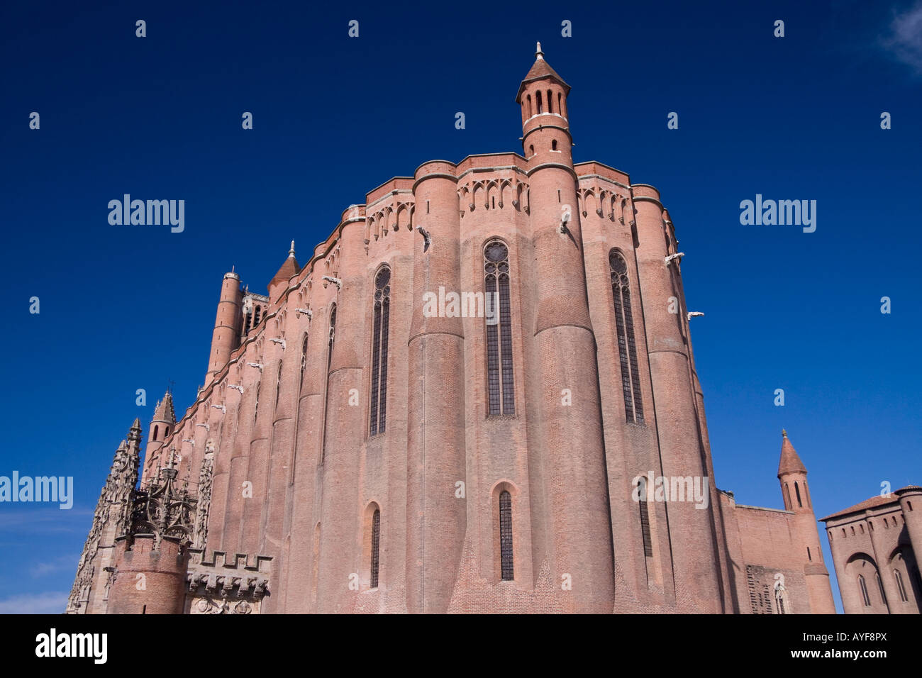 Imposing view of Albi cathedral Stock Photo - Alamy