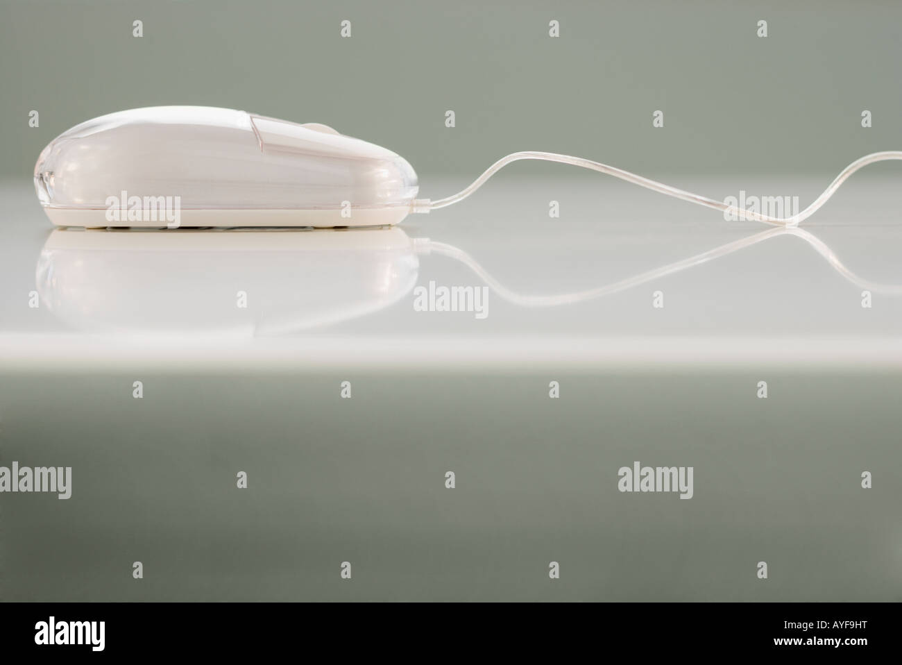 Computer mouse on table Stock Photo - Alamy