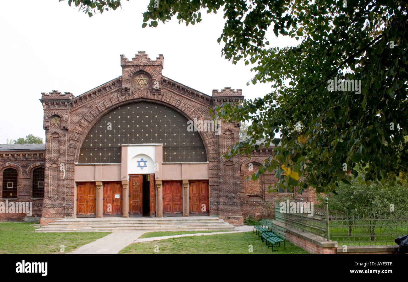 Historic Lodz Jewish Cemetery Funeral Chapel. Lodz Central Poland Stock ...