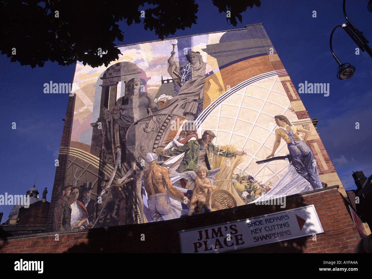City Mural Leeds Yorkshire England UK Stock Photo - Alamy