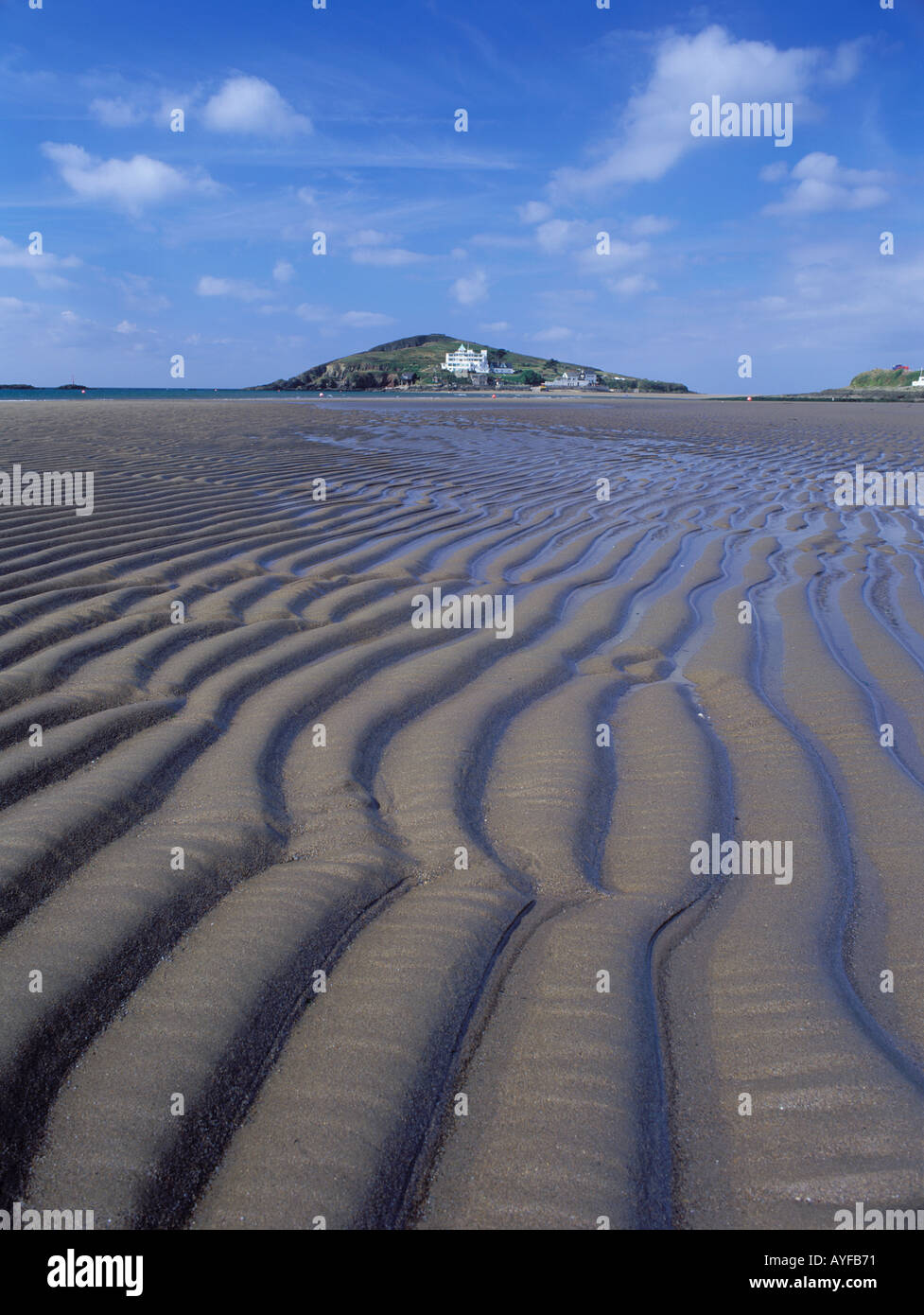 Low tide at Burgh Island Devon England Stock Photo - Alamy