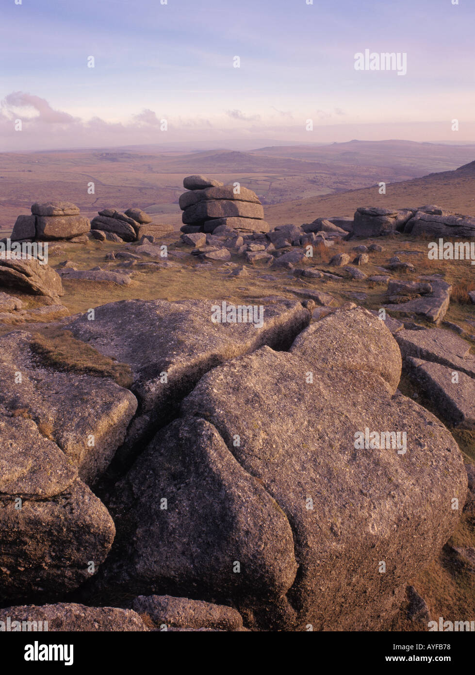 Roos Tor Dartmoor England UK Stock Photo - Alamy