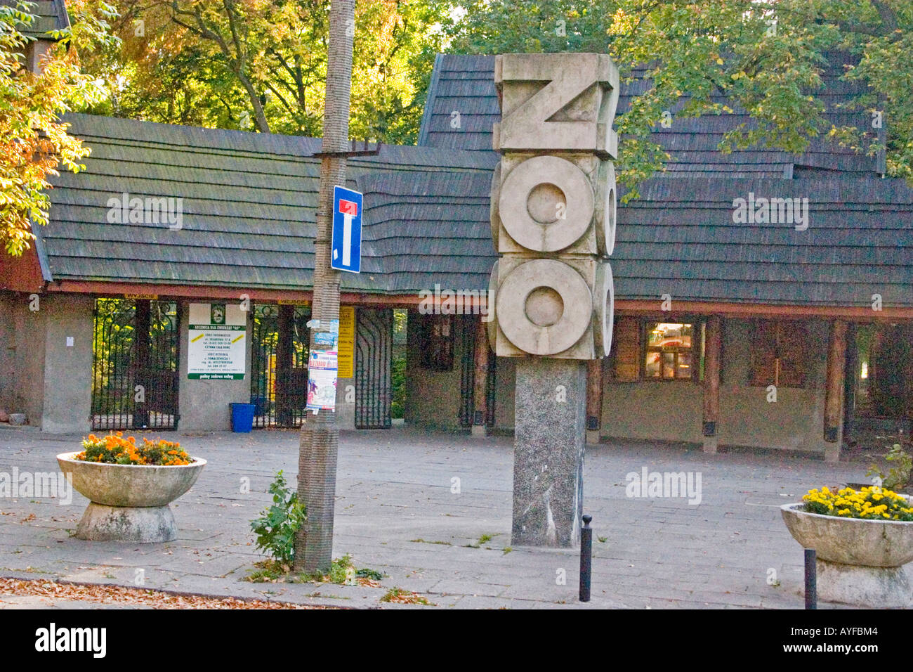 Entrance to Balucki District Zoo. Lodz Central Poland Stock Photo - Alamy