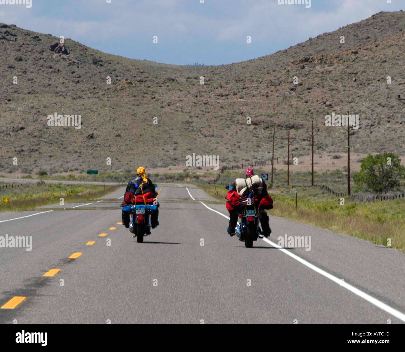 Open Road Motorcycling Stock Photo - Alamy