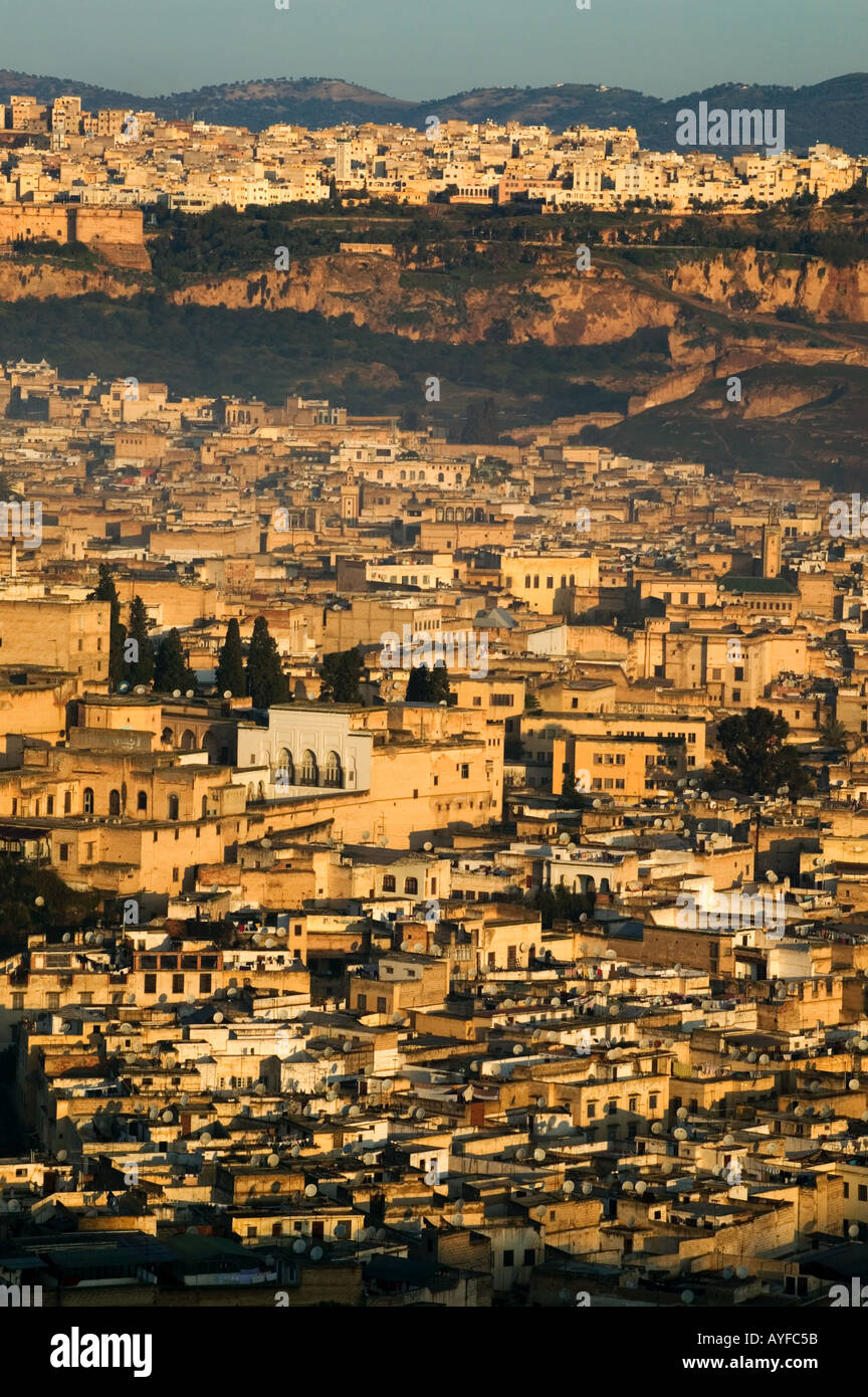 City View of the city of Fez One of the oldest imperial cities and ...
