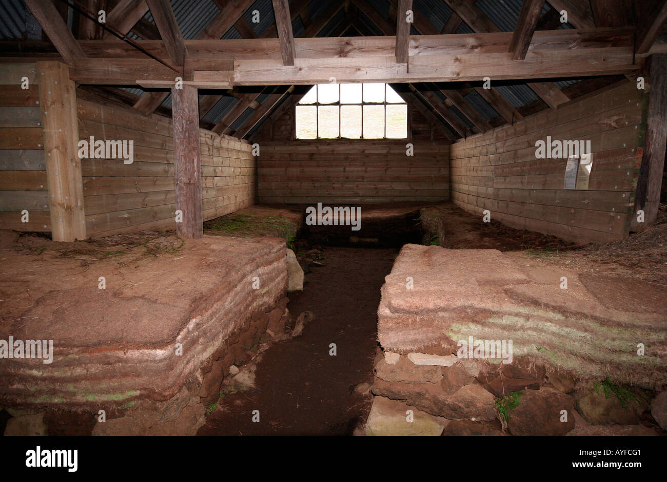 Replica of an original medieval turf farm en route to Landmannalaugar ...