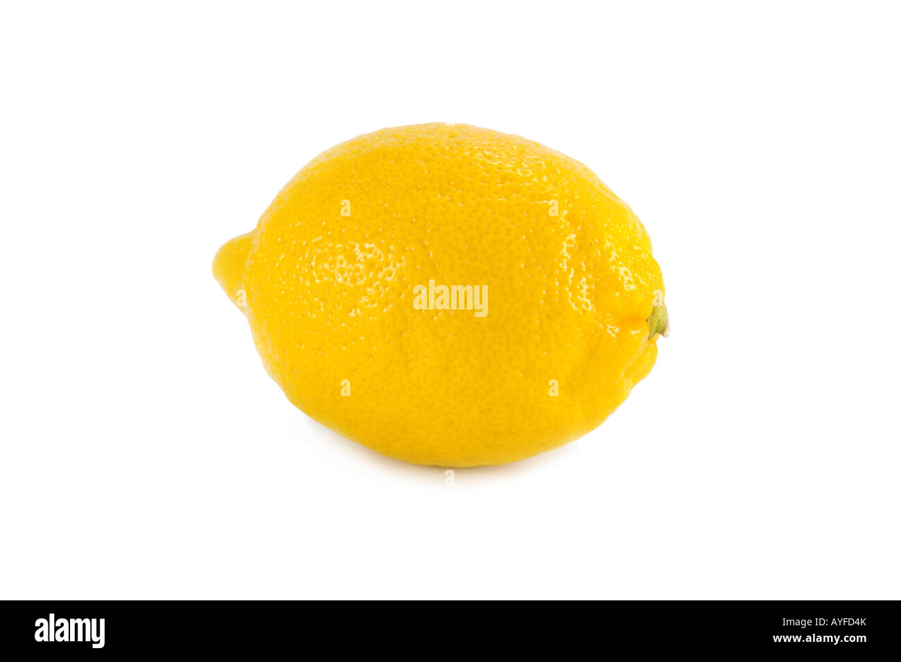 the single lemon isolated on white background Stock Photo - Alamy