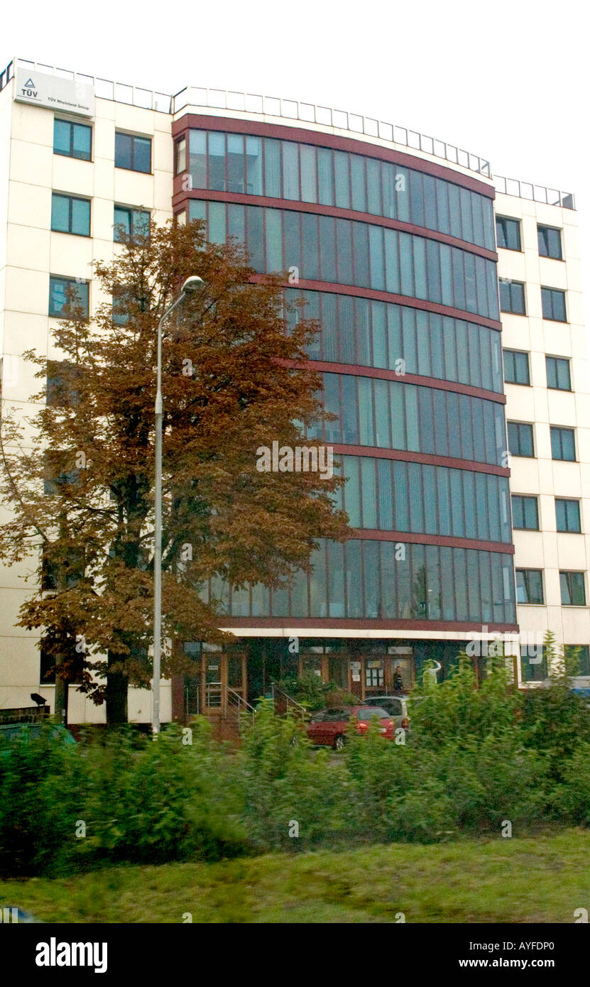 Modern Polish office building. Warsaw Poland Stock Photo - Alamy