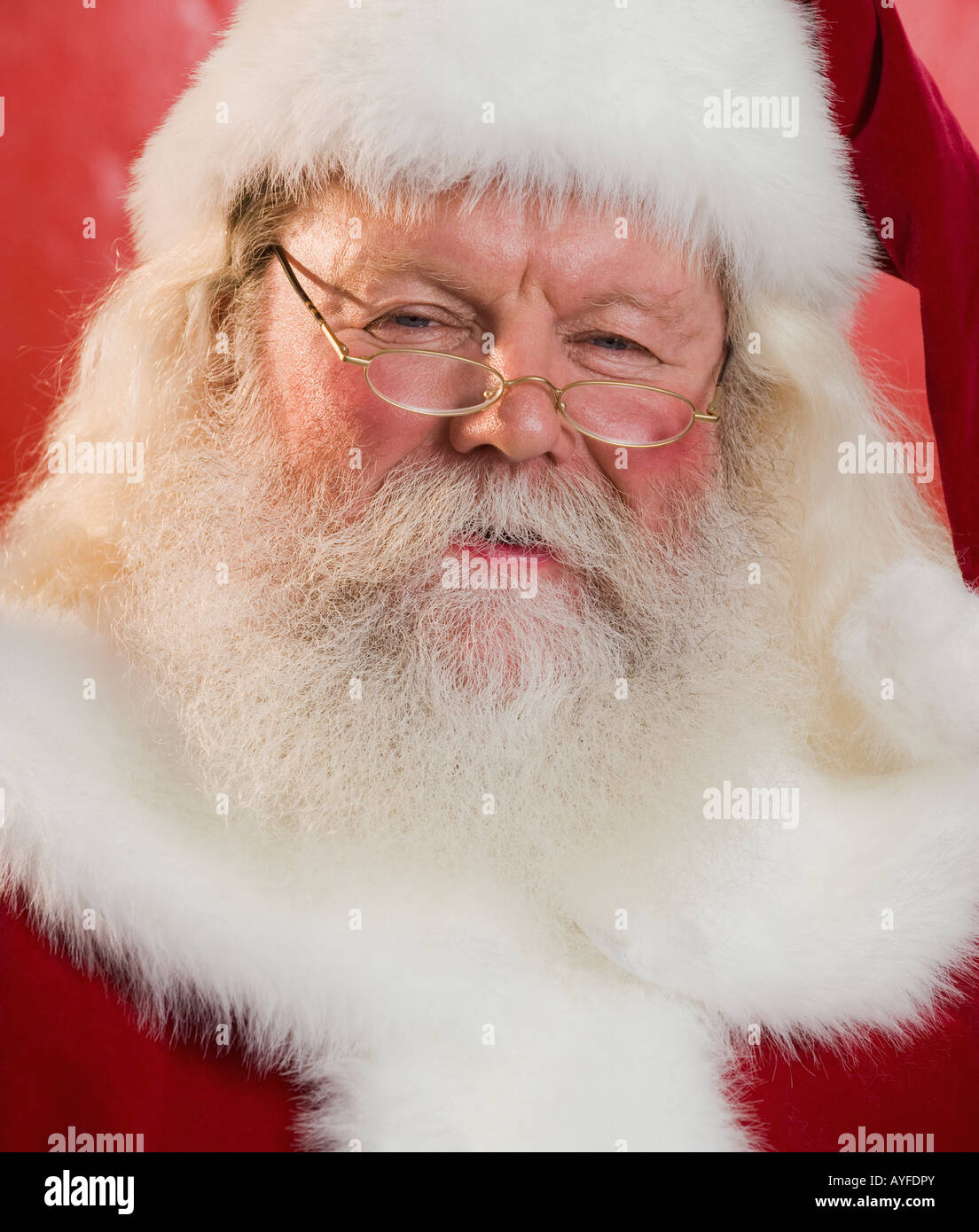 Portrait of Santa Claus Stock Photo - Alamy