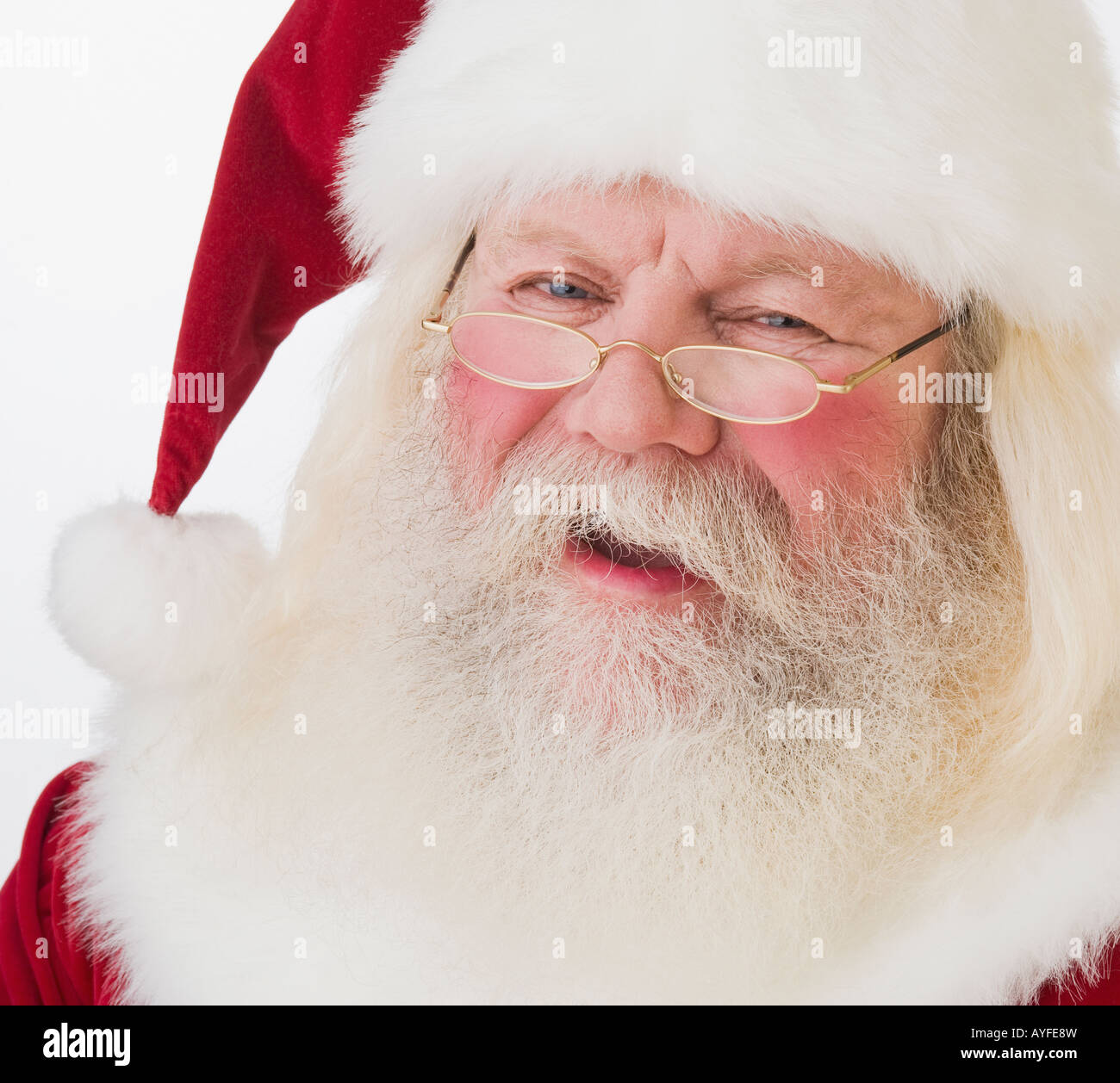 Happy santa claus laughing his hi-res stock photography and images - Alamy