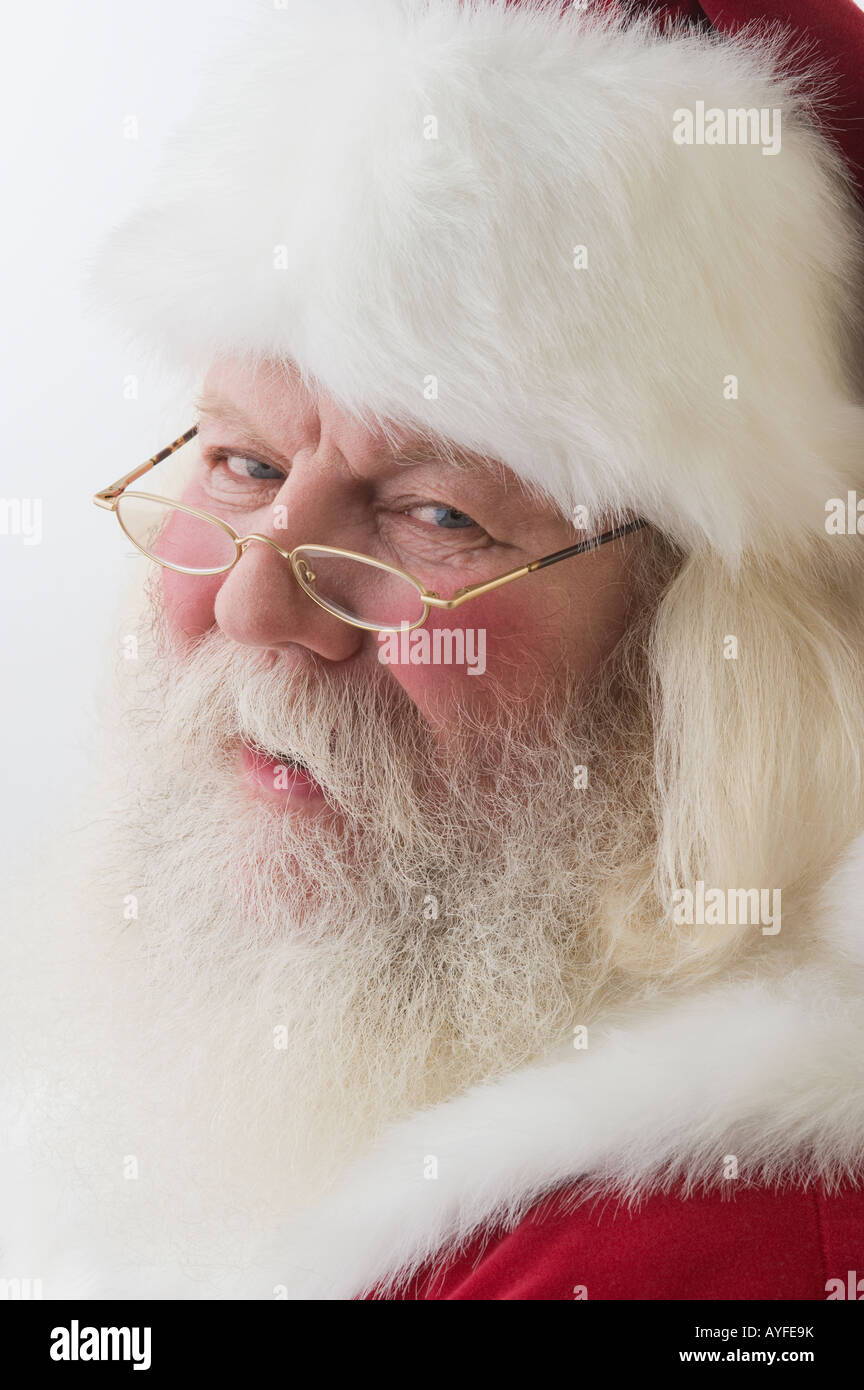 Close up of Santa Claus Stock Photo - Alamy