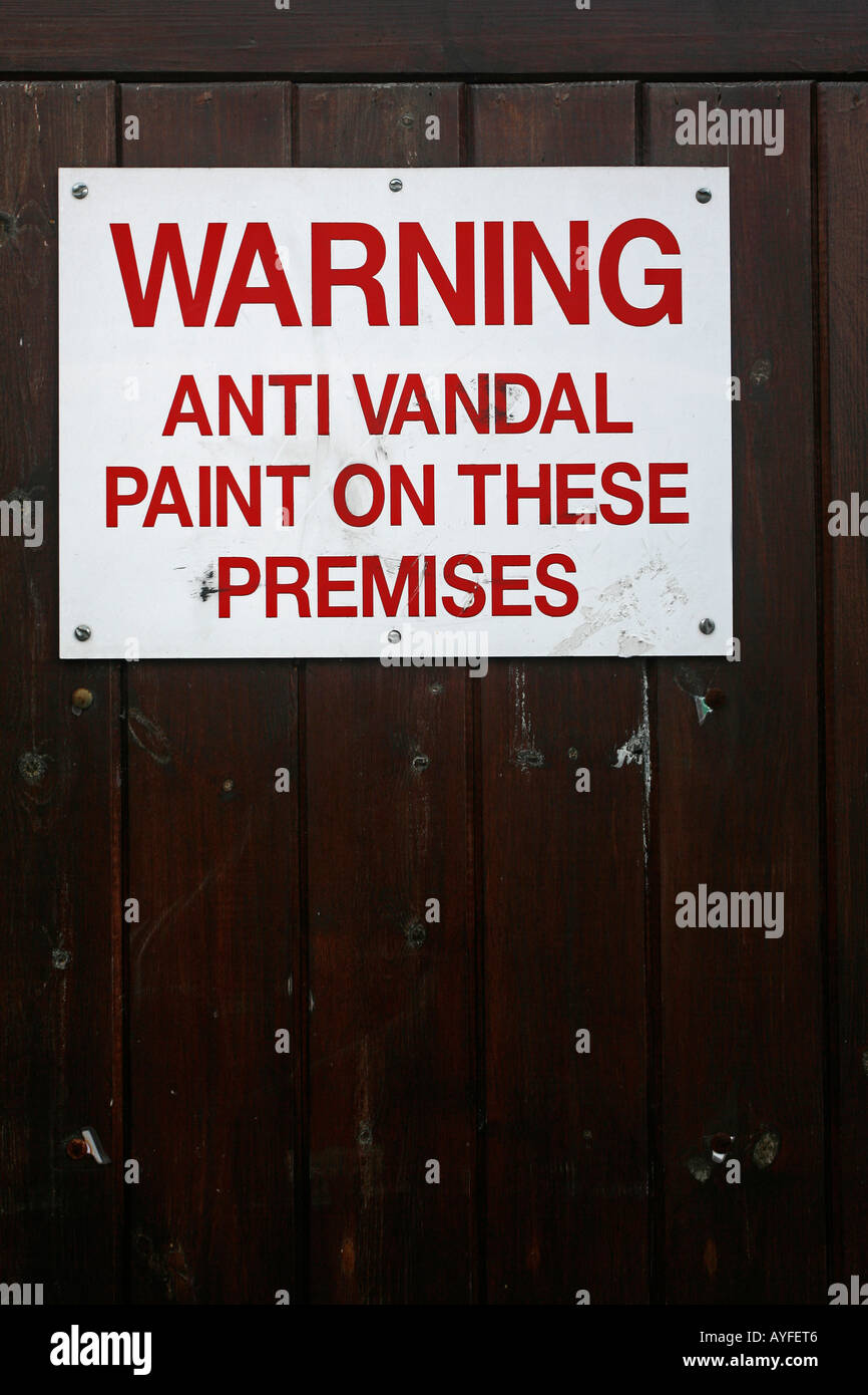 Vandal prevention hi-res stock photography and images - Alamy