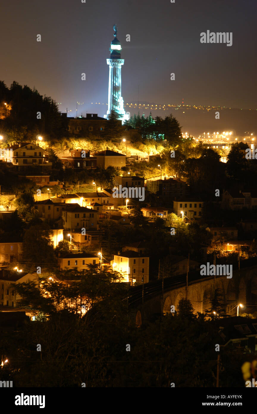 Vittoria lighthouse in Trieste - Friuli Venezia Giulia Italy Stock ...