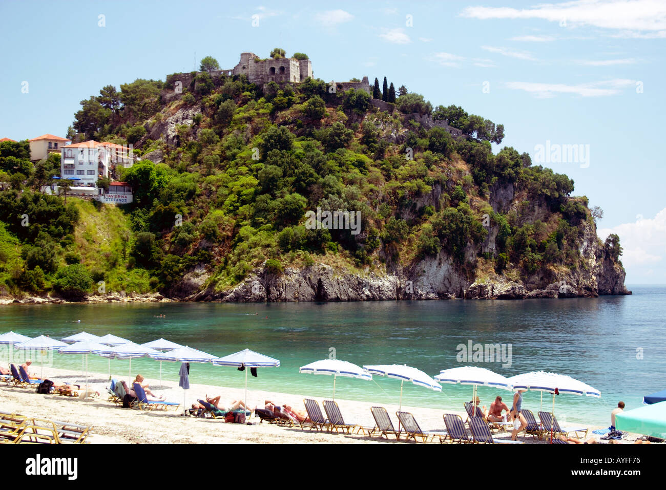 Greek Beach Parga Greece Stock Photo - Alamy