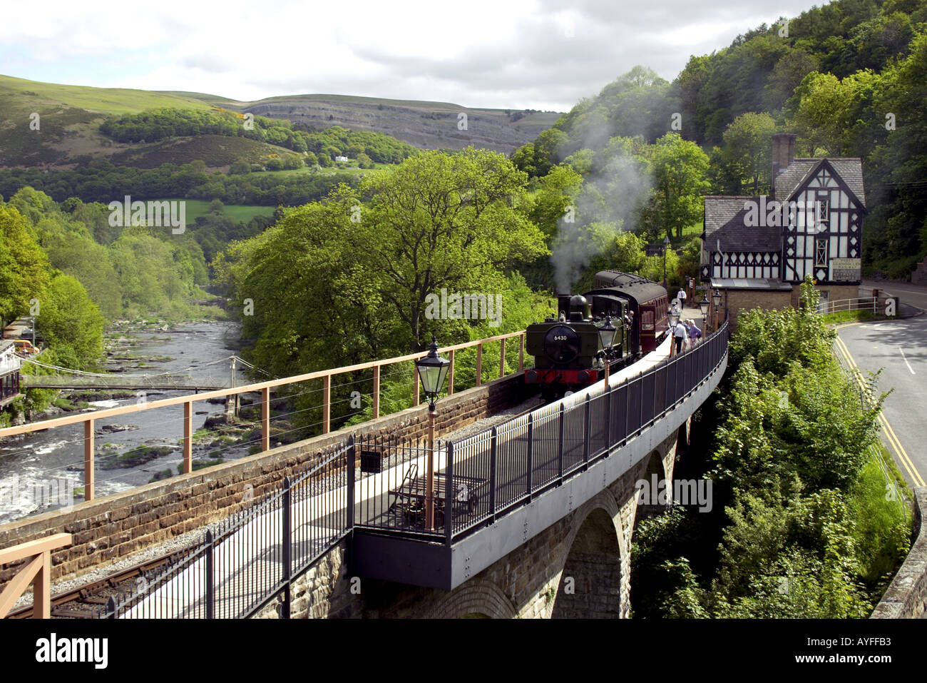 Llangollen to Corwen Railway Line North Wales United Kingdom Stock ...