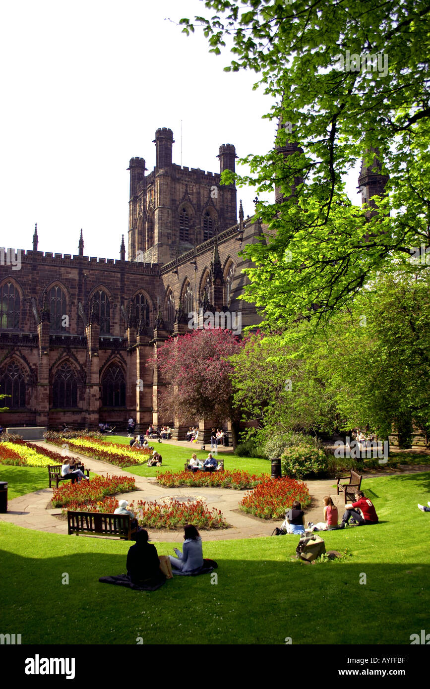 Chester uk cathedral blossom hi-res stock photography and images - Alamy