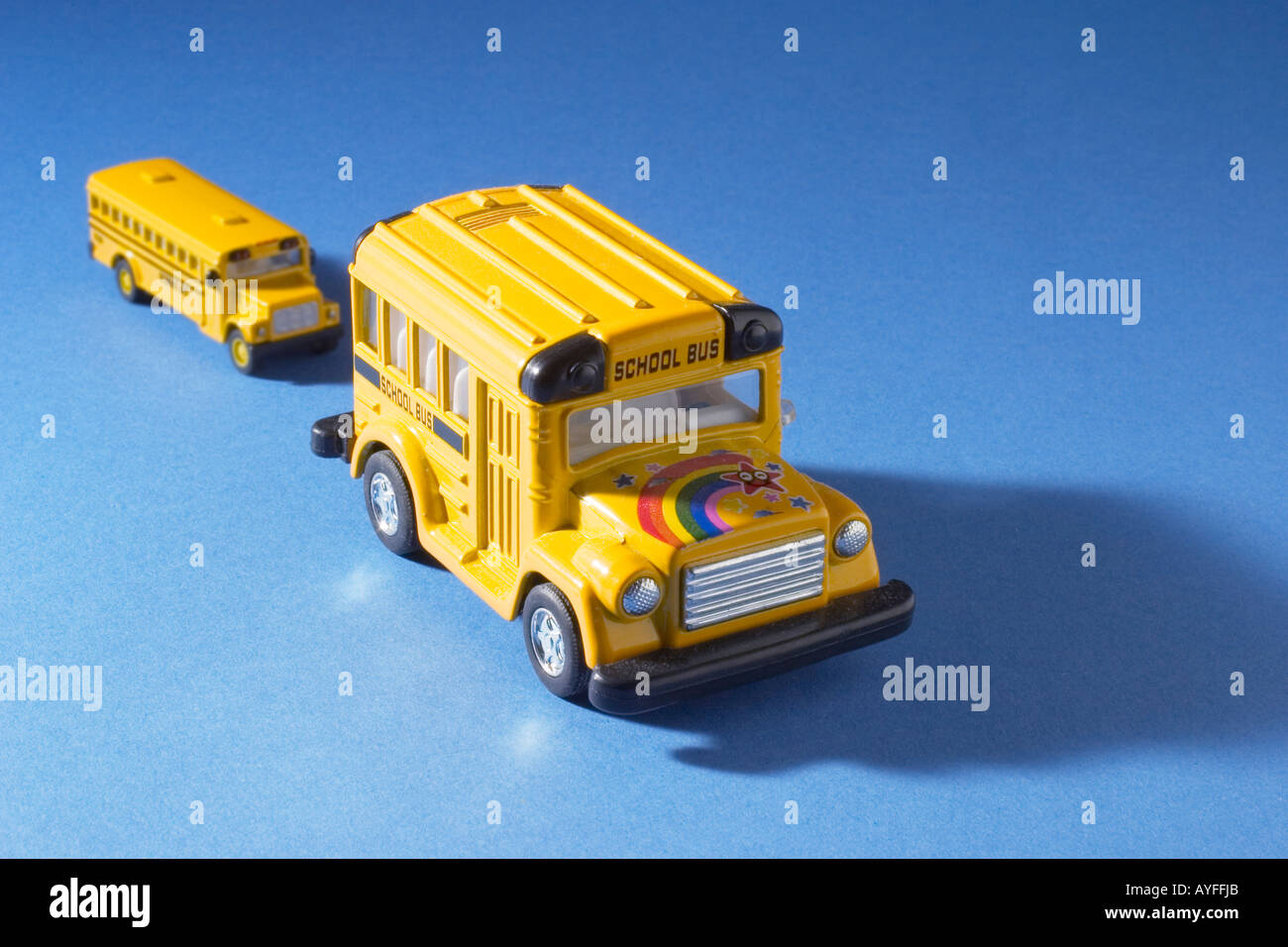 Miniature School Buses Stock Photo - Alamy