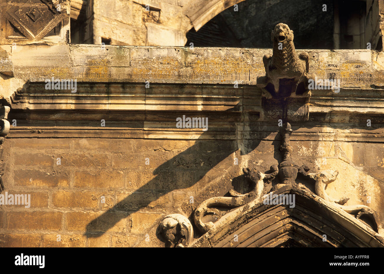 Gargoyle on roof on exterior hi-res stock photography and images - Alamy
