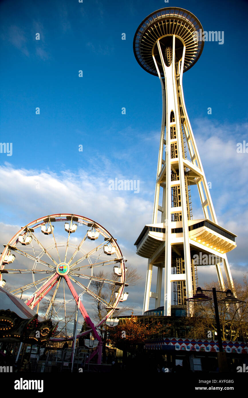 How tall is the seattle space needle hi-res stock photography and ...