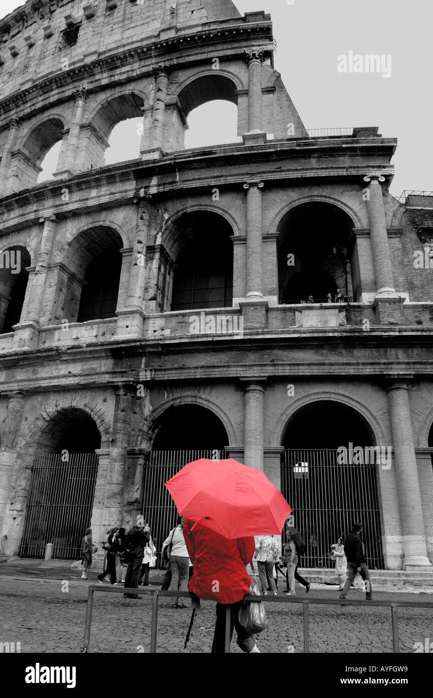 Colosseum in the Rain Stock Photo - Alamy