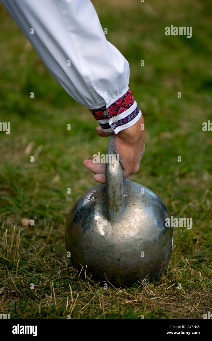 Hand with a dumbbell Stock Photo - Alamy