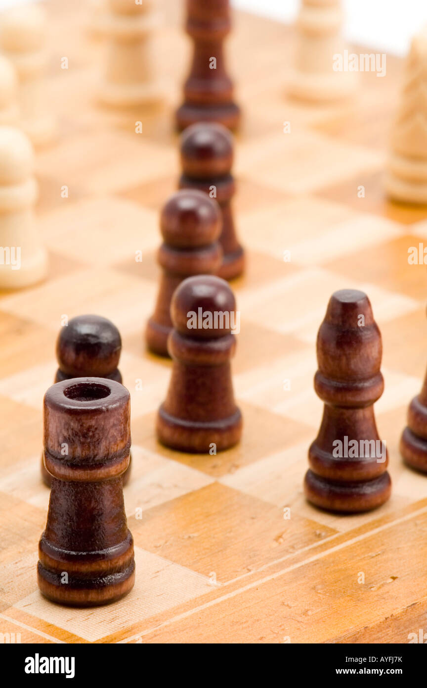 object on white game chess macro Stock Photo - Alamy