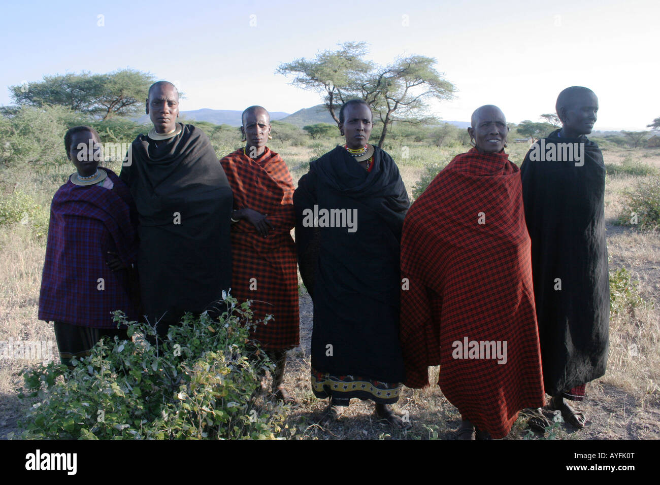Africa Tanzania a group of male members of the Datoga tribe April 2007 ...
