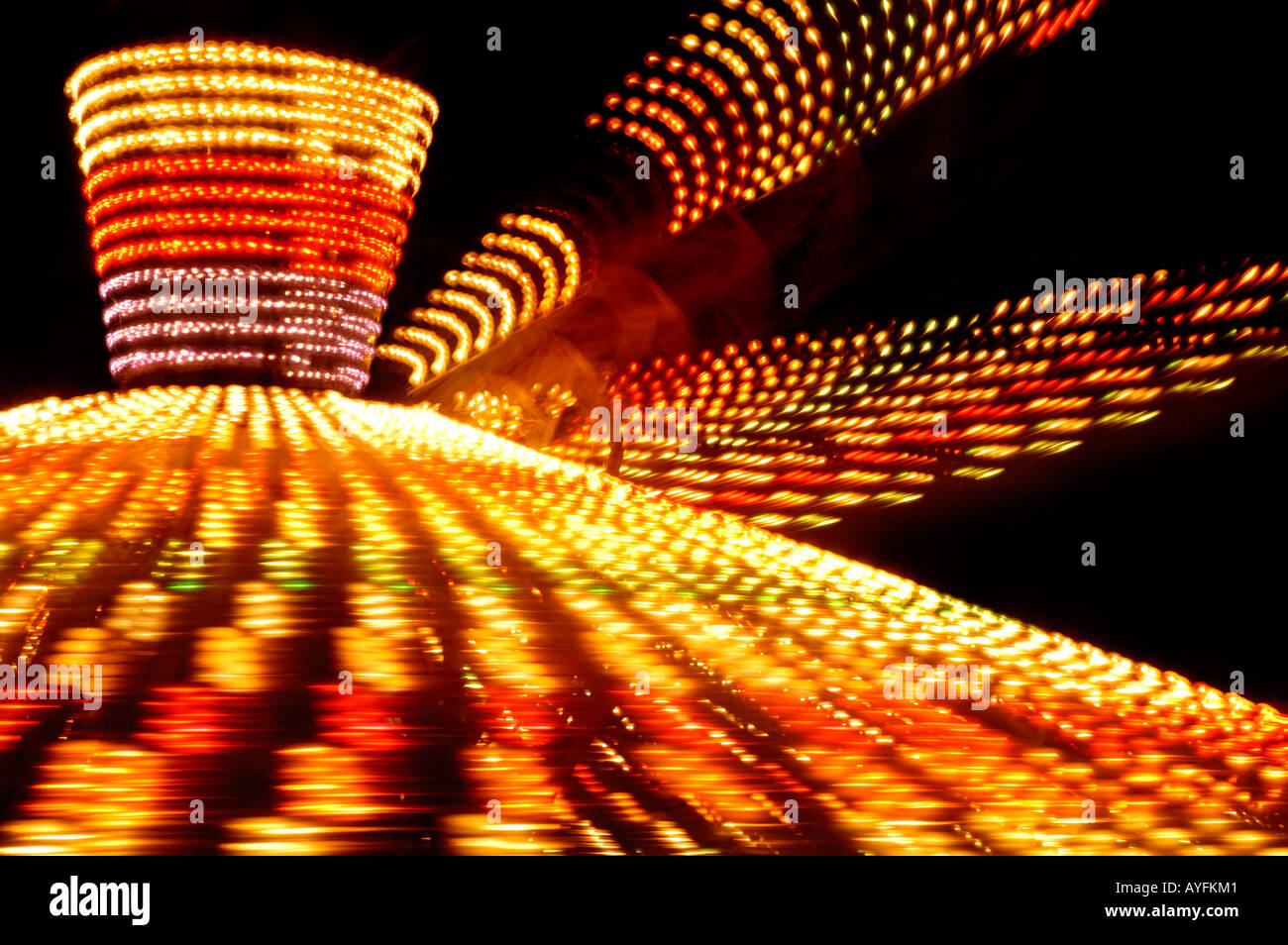 Rotating carousel with lights hi-res stock photography and images - Alamy