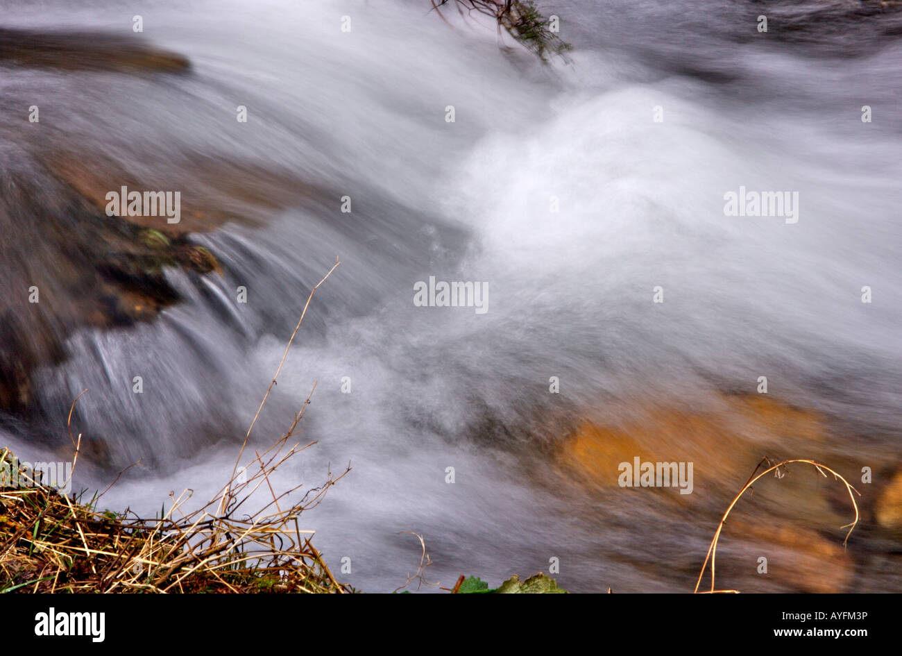 A closeup photo of fast flowing water Stock Photo - Alamy