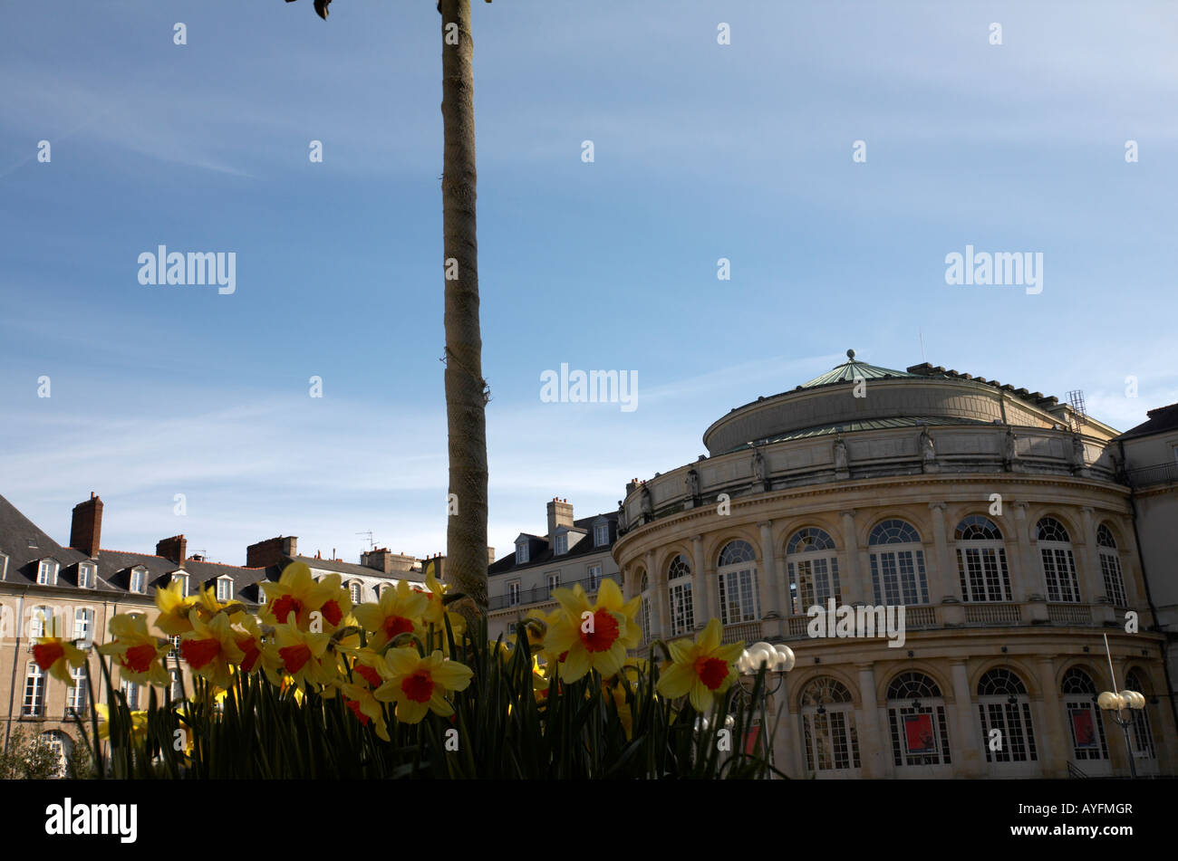 Opera de Rennes, Place de la Mairie, Rennes, Brittany, France Stock ...