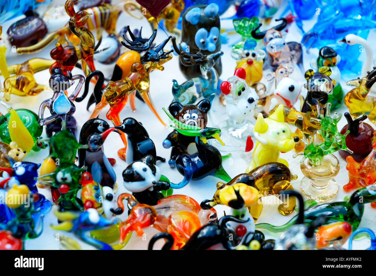 Decorative glass figures Stock Photo - Alamy