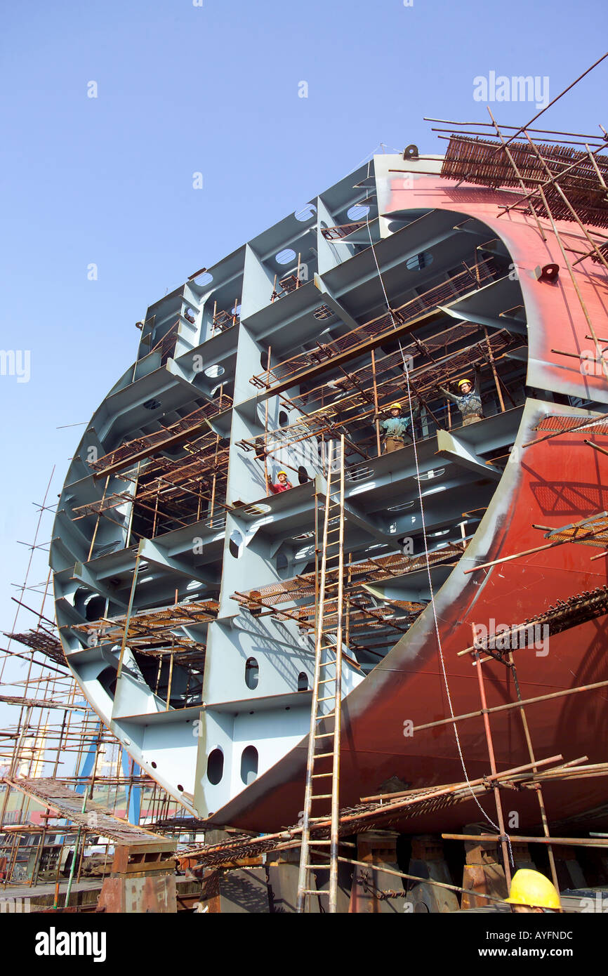 Shipbuilding, Chengxi shipyard, China Stock Photo - Alamy