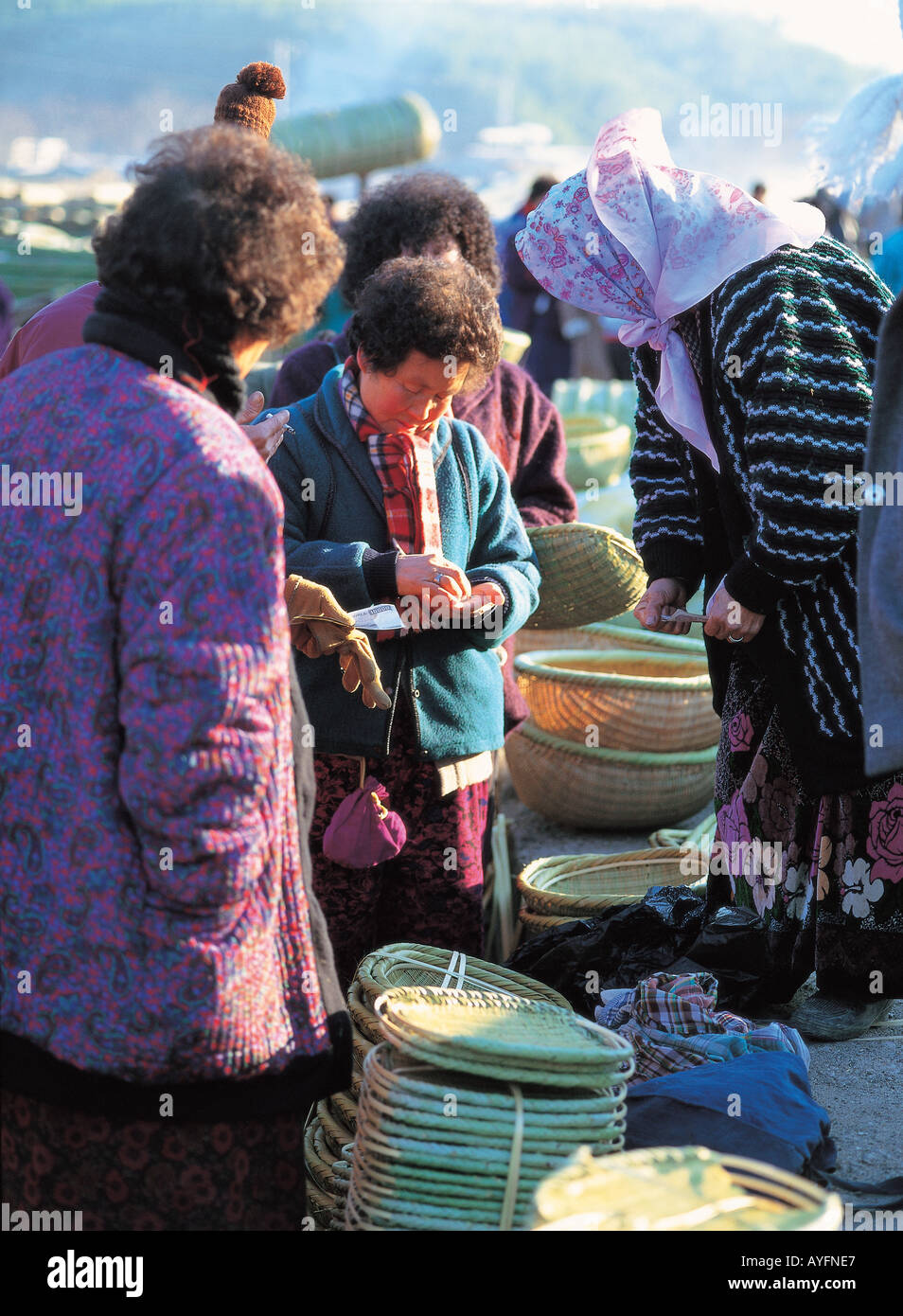Market in Asia Stock Photo - Alamy