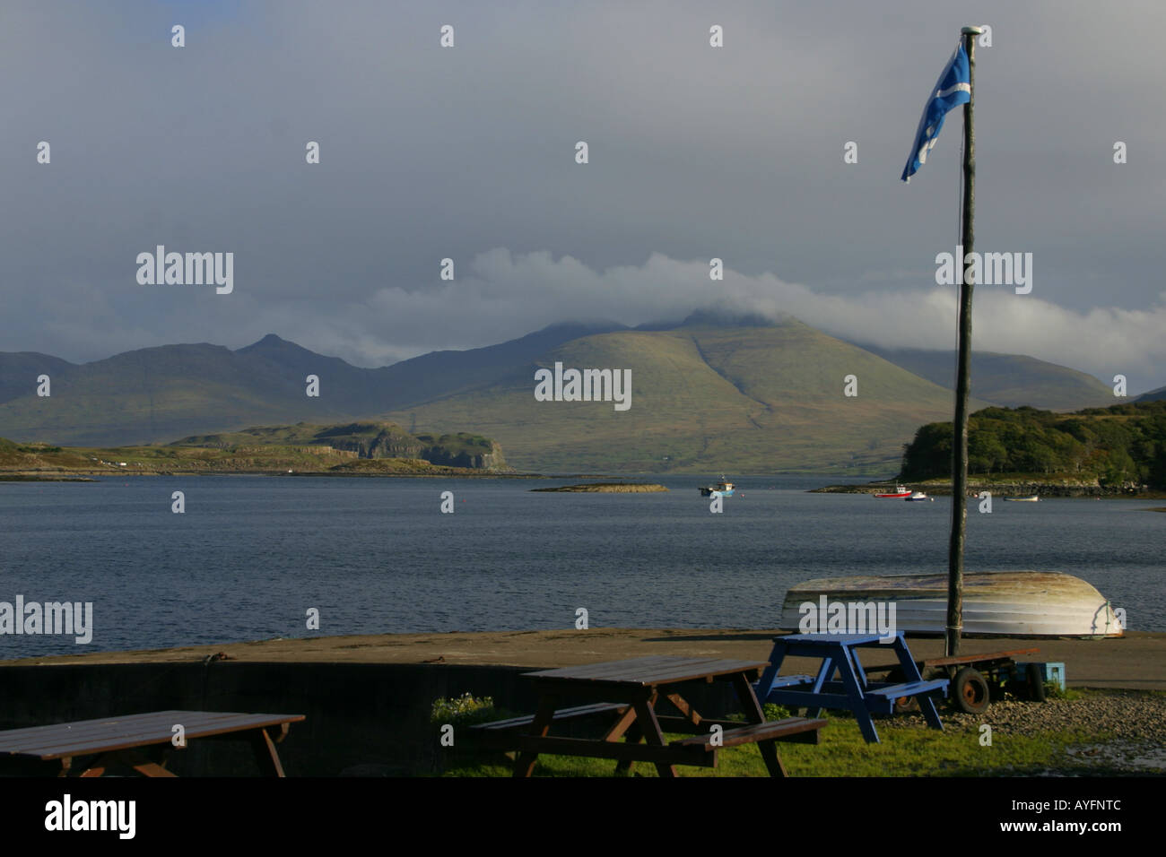 The pier on the island of Ulva, Scotland Stock Photo - Alamy