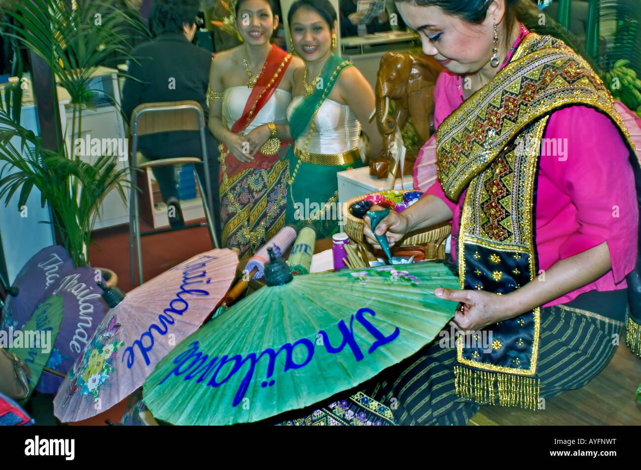 Paris Fra-nce, Thai in "Traditional Costumes" at Paris Tourist "Trade ...