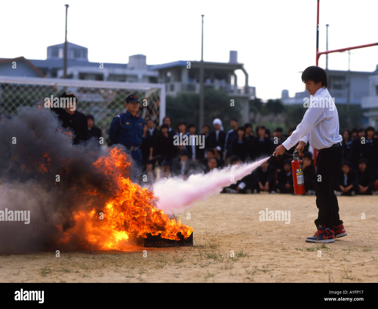 School fire drill hi-res stock photography and images - Alamy