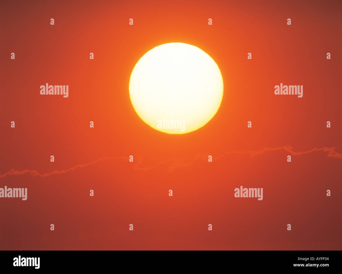 Sun in Sky Stock Photo - Alamy