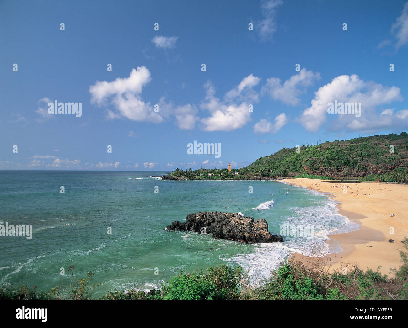 Beach with Sea Stock Photo - Alamy