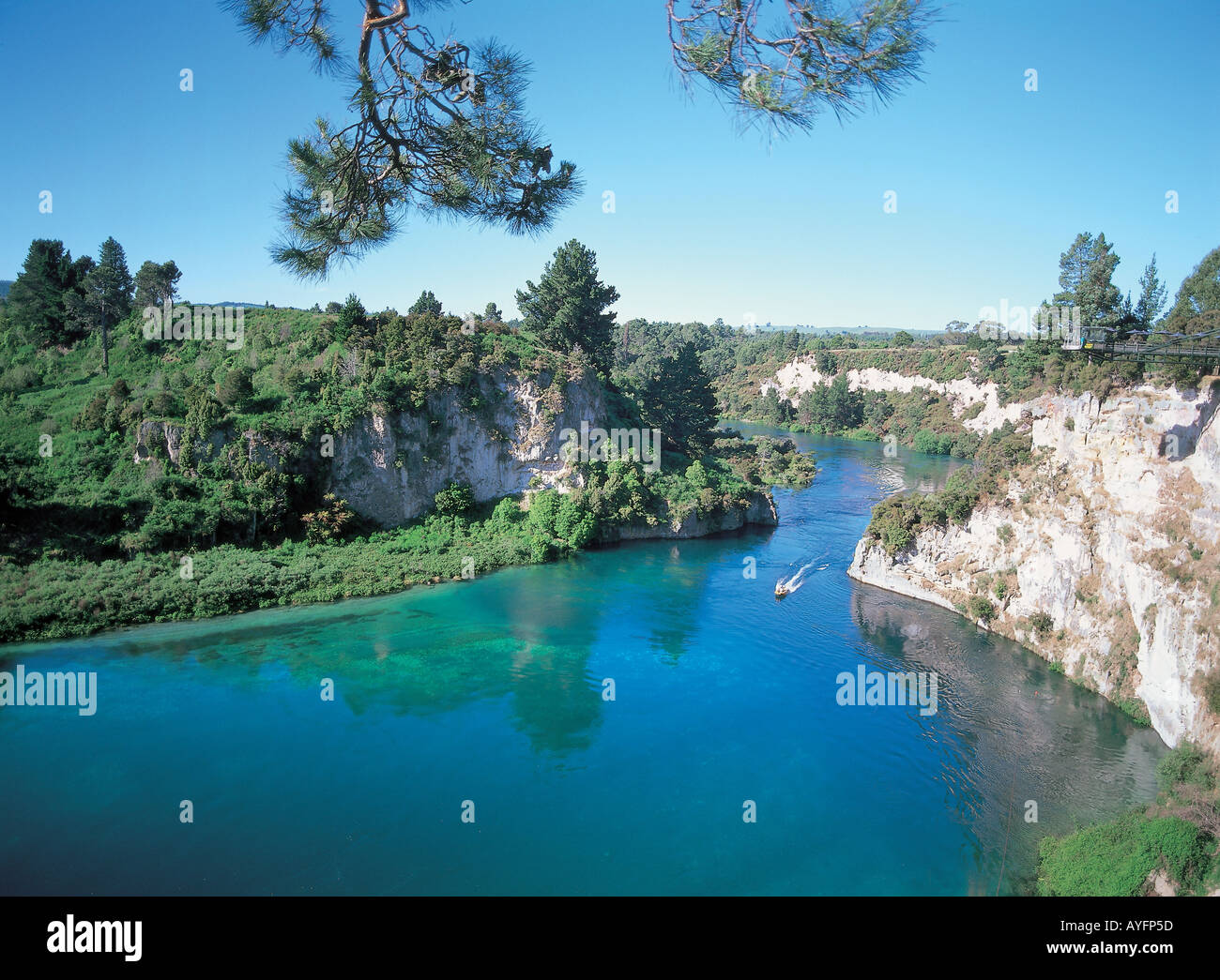 River with Nature Stock Photo - Alamy