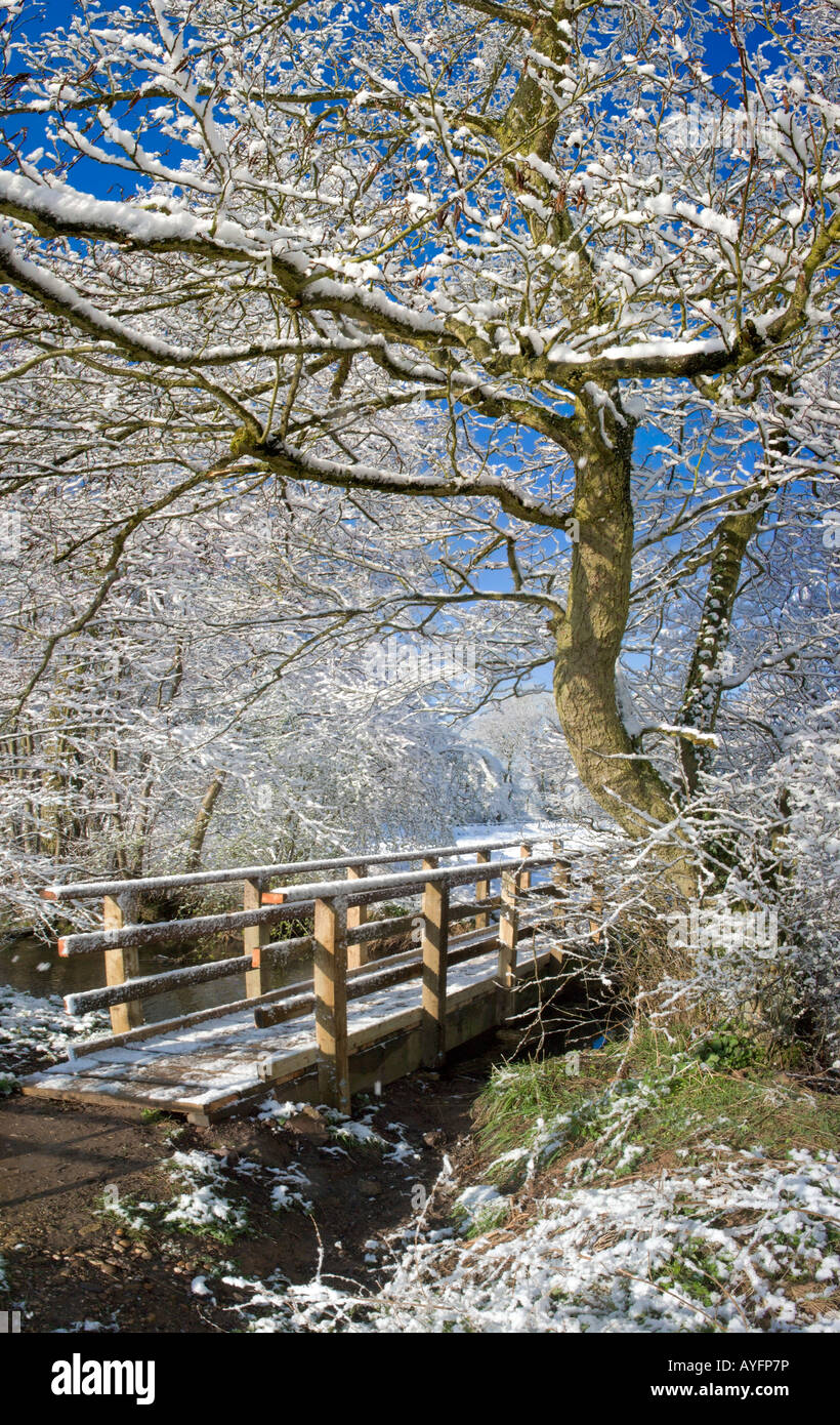 A snow covered rural landscape in the countryside Stock Photo - Alamy