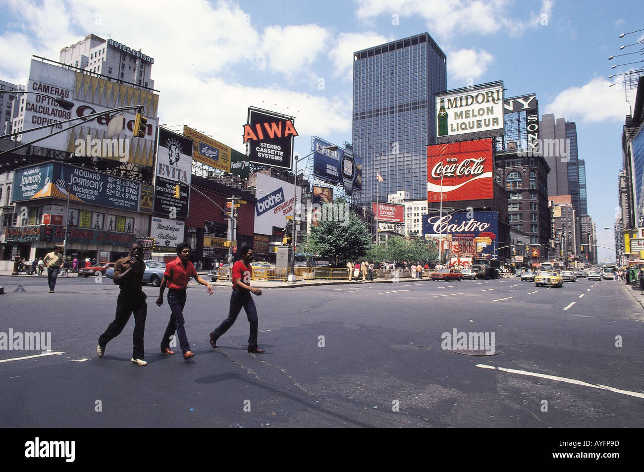People in Downtown City Stock Photo - Alamy