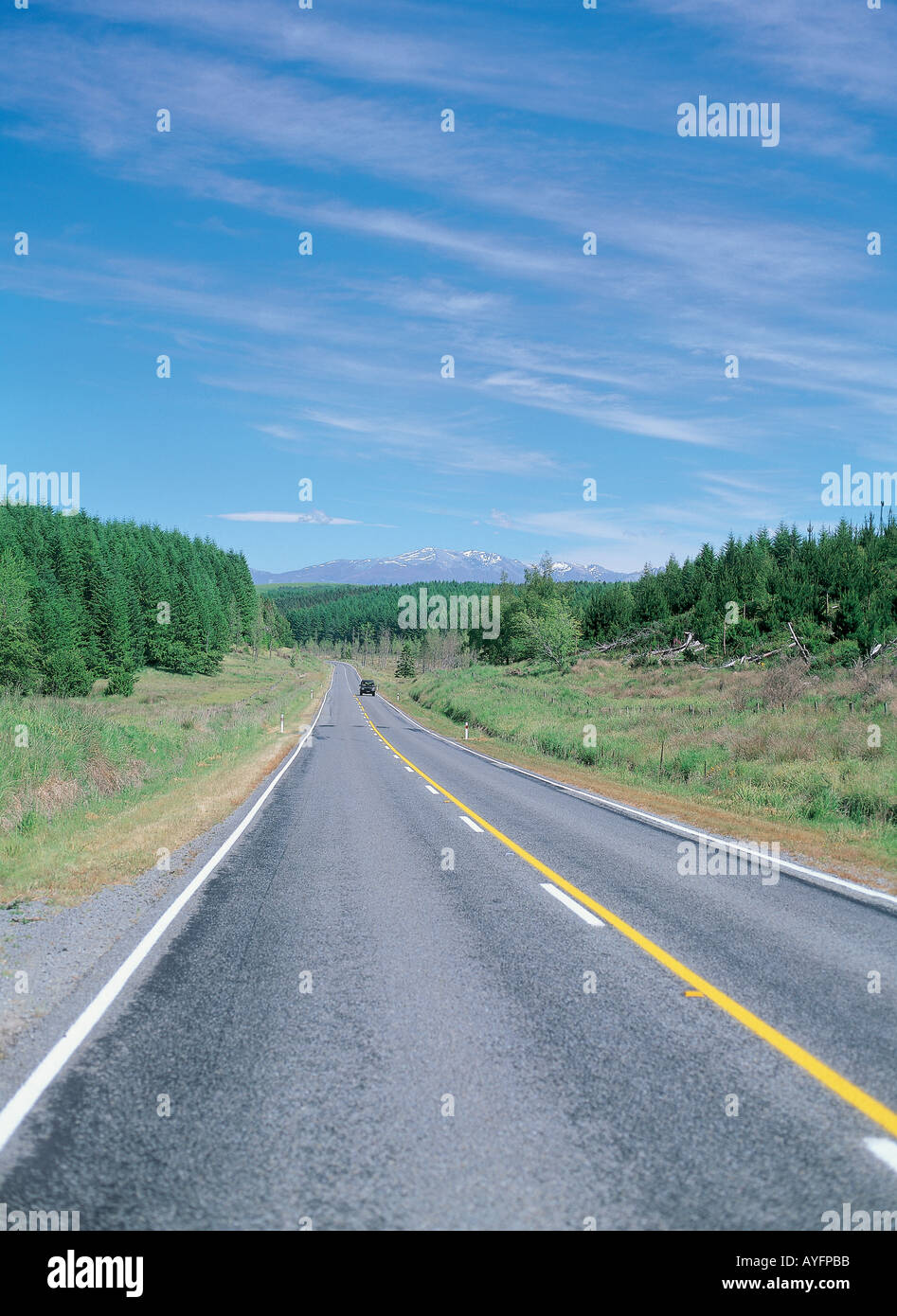 Road with Car Stock Photo - Alamy