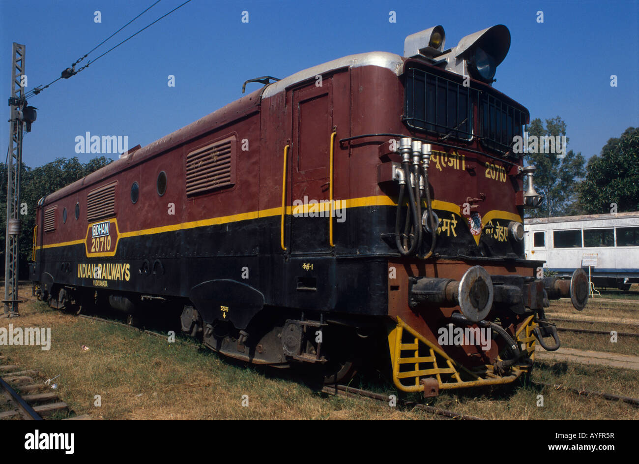 diesel locomotive Indian rail museum delhi Stock Photo - Alamy