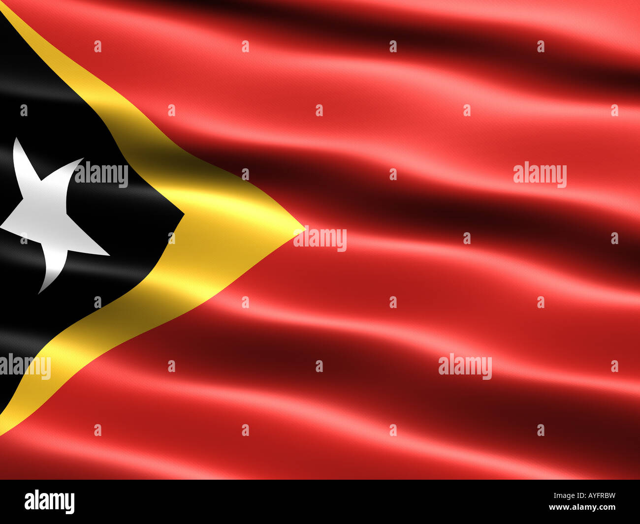 East timor flag hi-res stock photography and images - Alamy