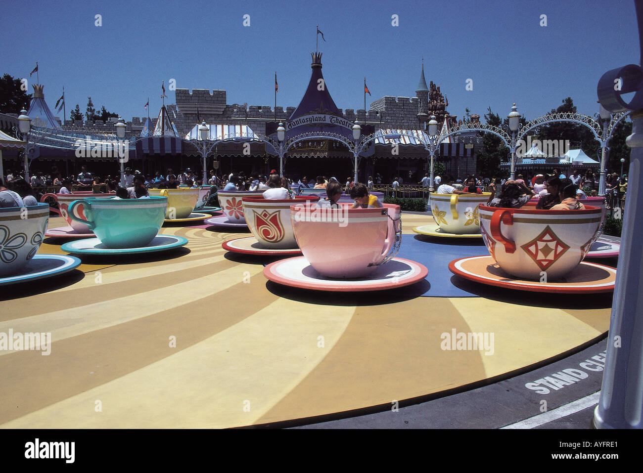 Theme Park Cup Ride Stock Photo - Alamy