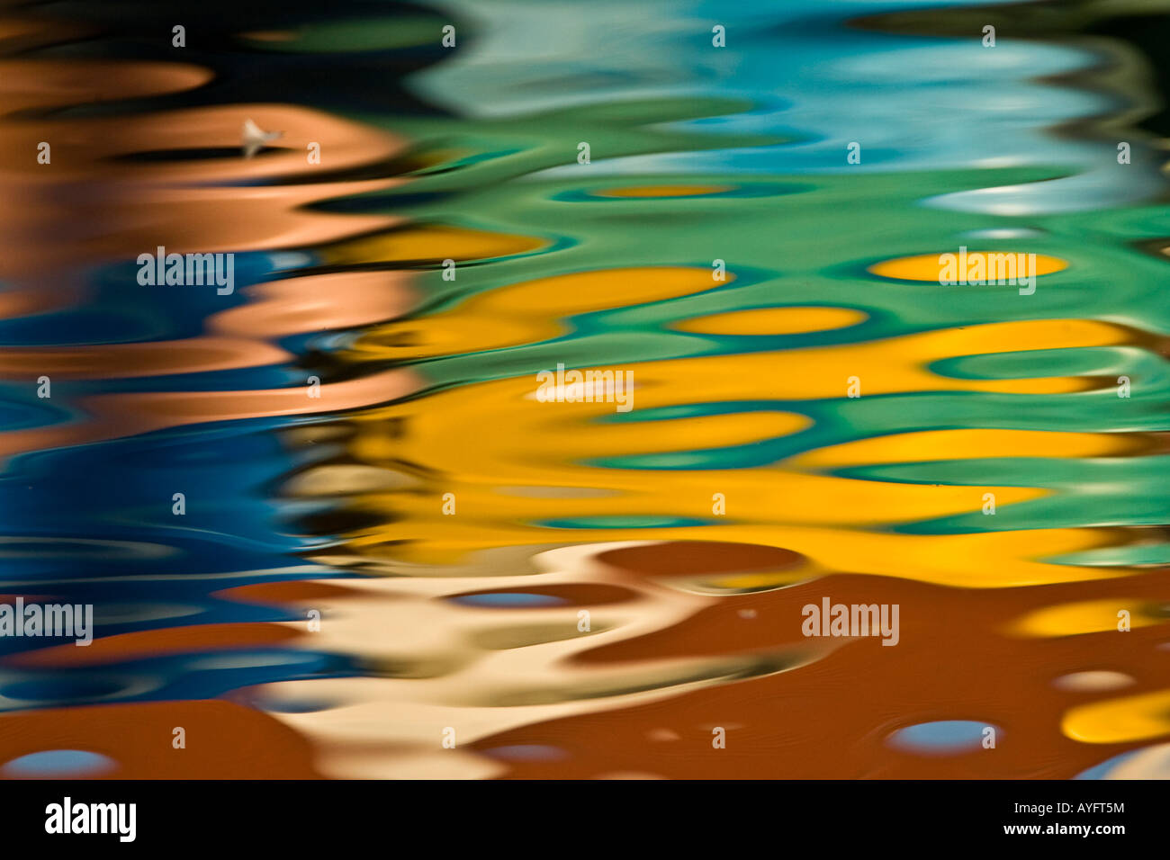 Color reflected in water Stock Photo - Alamy