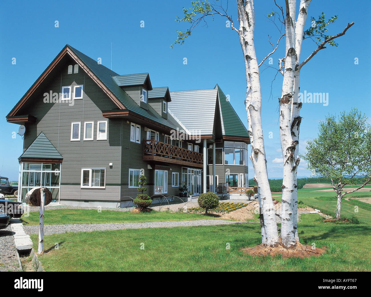 Tree and House Stock Photo - Alamy